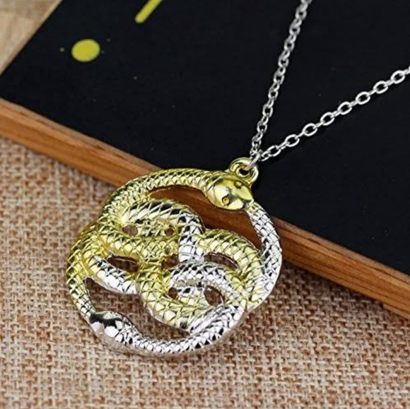 Jewelry | X1 Snake Necklace Never Ending Auryn Ouroboros Snakes ...